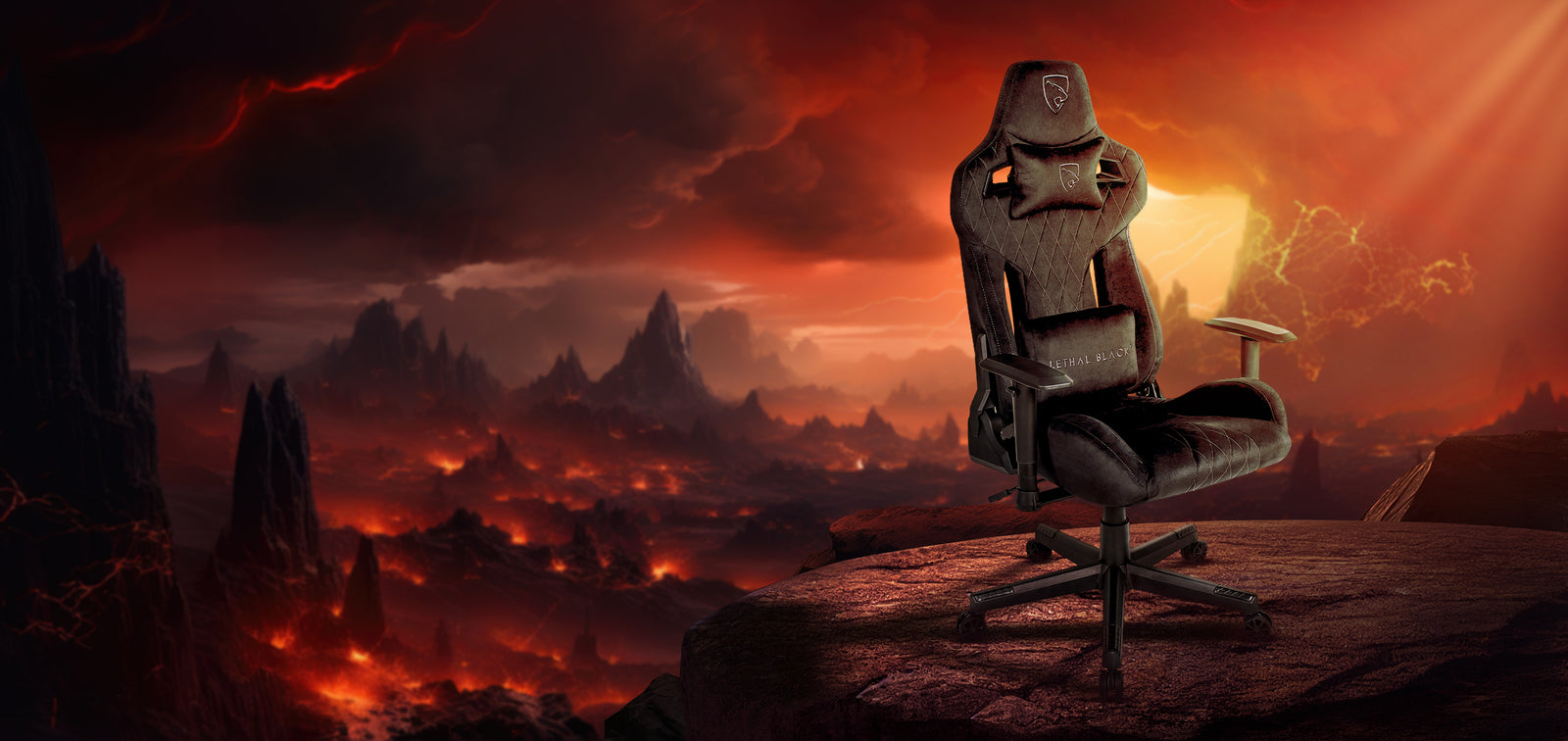 Lethal Black - Gaming Chairs | RGB Gaming Chair | Chair Gaming
